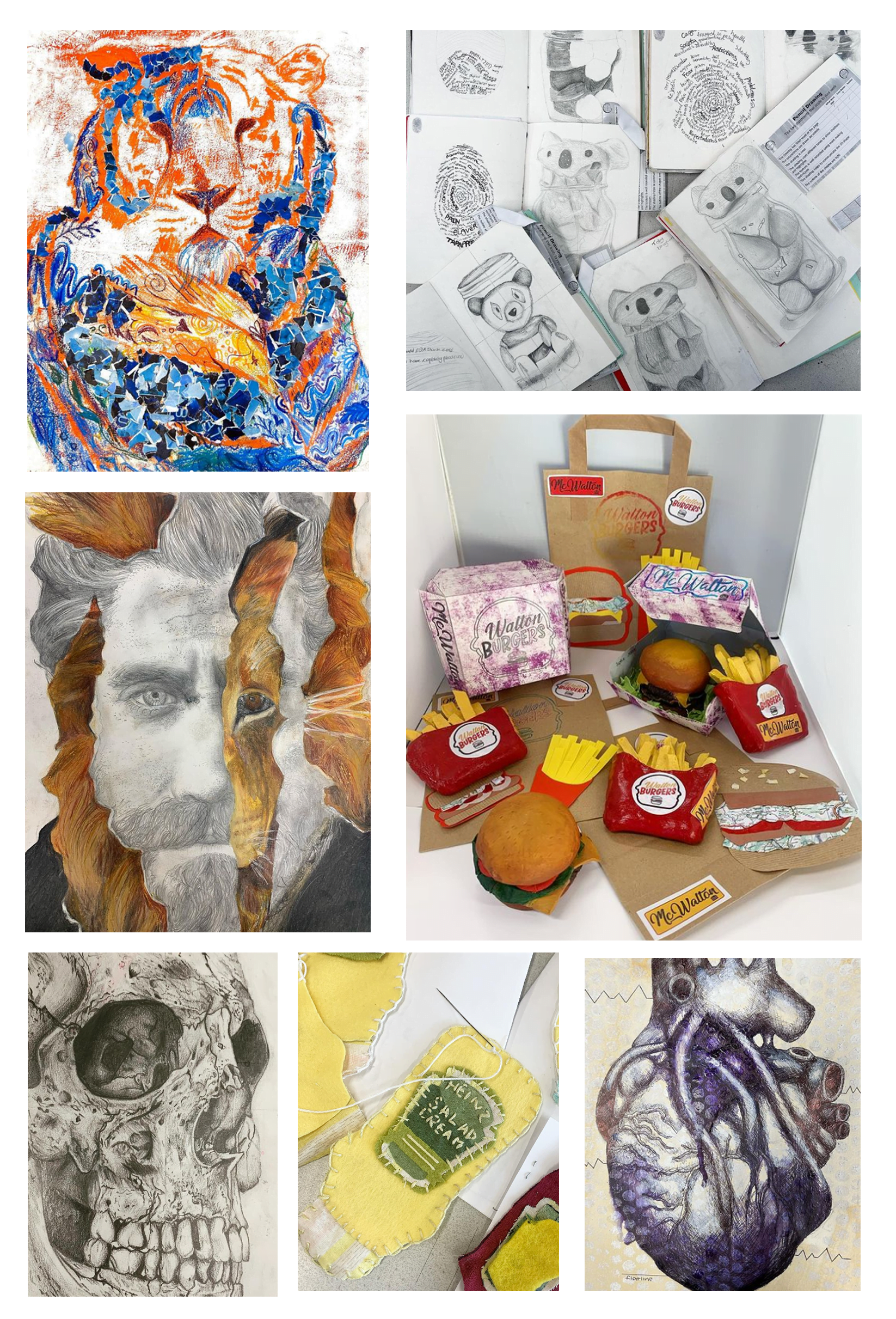 Art in Year 8 - Walton High School Stafford